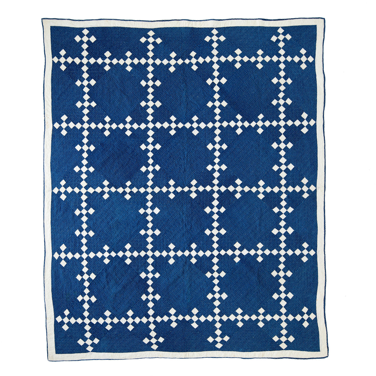 Antique Reverse Single Irish Chain Quilt, circa 1890 – Tori Jones Studio