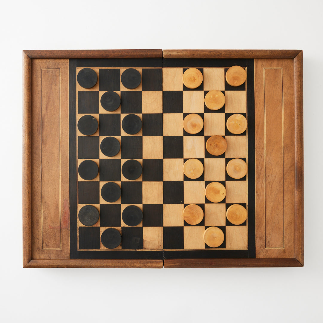 Antique Backgammon and Chess Set, circa 1920 – Tori Jones Studio