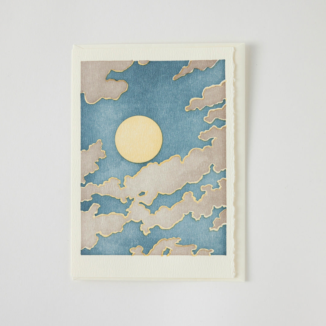 Letterpress 'Partly Cloudy' Card – Tori Jones Studio